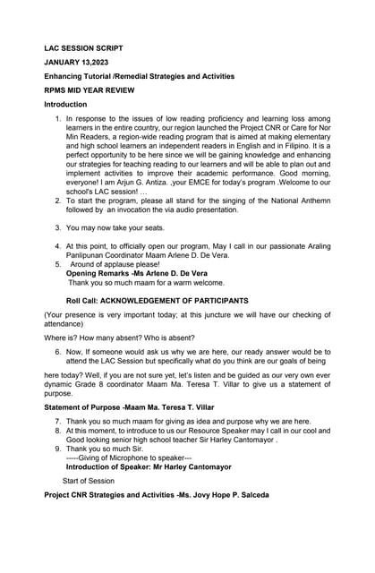 EMCEE SCRIPT DURING CORONATION ICAMPORAL | DOCX