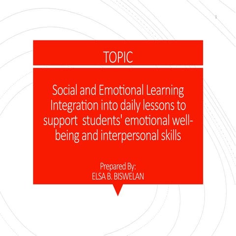 Social and Emotional Learning | PPTX