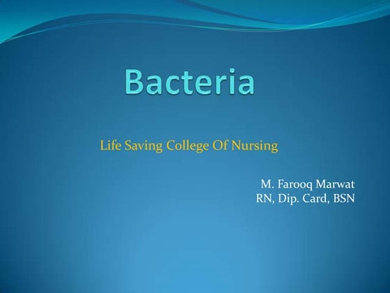 Introduction to bacteria, structure and function | PPT