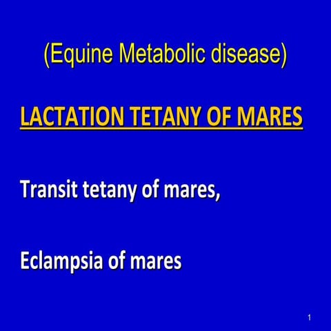 Lactation tetany | PPT