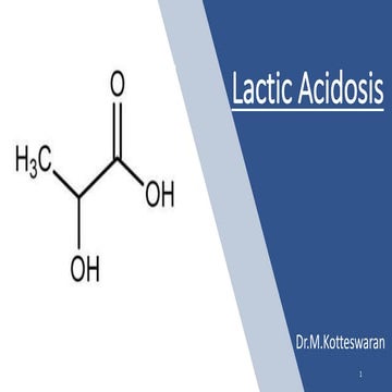 Lactic acidosis | PPTX