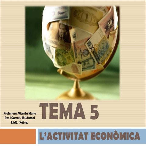 L'activitat econòmica | PPT