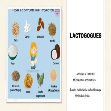 Lactogogues | PPTX