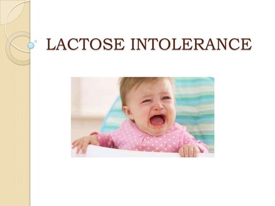 Lactose Intolerance. Student Presentation | PPTX