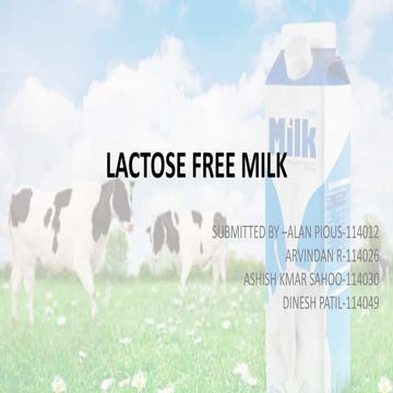 Lactose free milk (1) | PPTX
