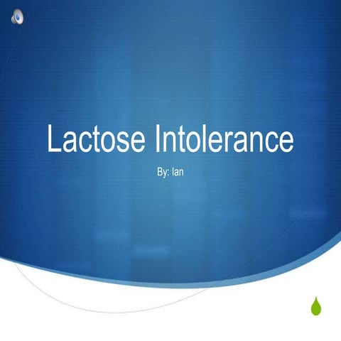 Lactose intolerance | PPTX