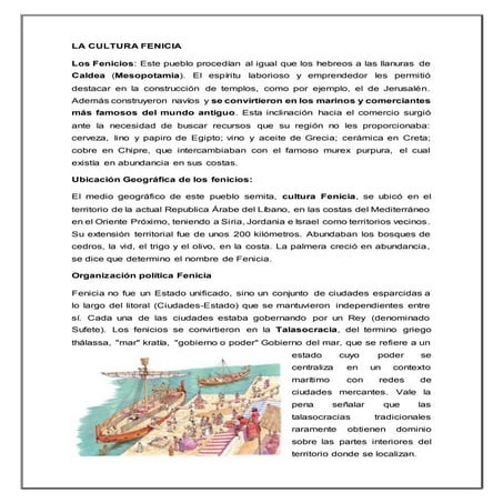Cultura Fenicia