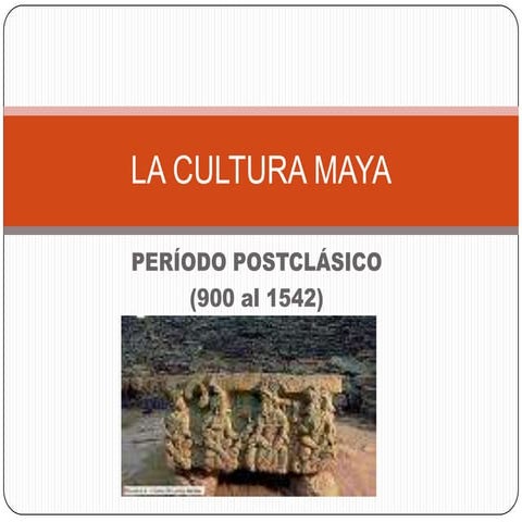 obras de la cultura maya | PPTX