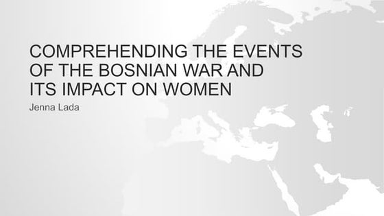 The bosnian war | PPTX