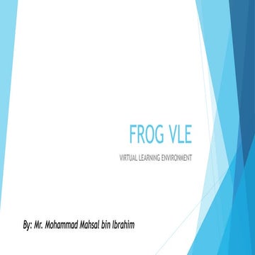 Ladap login 1 frog vle | PPTX