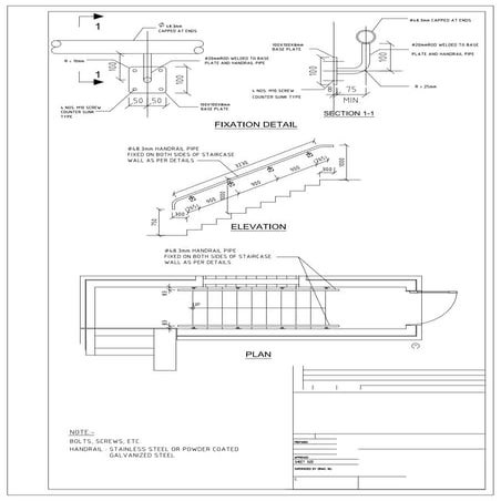 LADDER AND HANDRAIL DETAILS | PDF