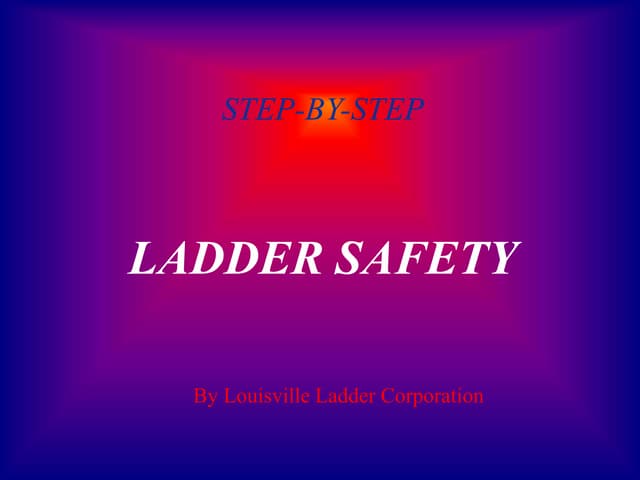 Ladder safety | PPT