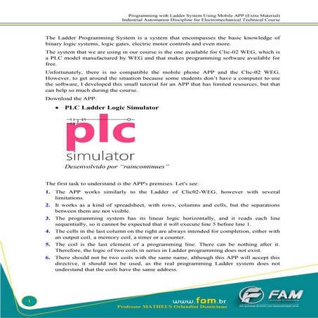 Ladder system programming using mobile app | PDF