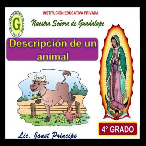 La descripción de un animal | PPT