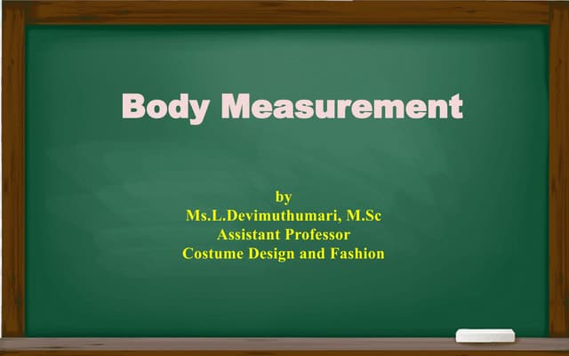 Taking Clients Body Measurement | PPTX