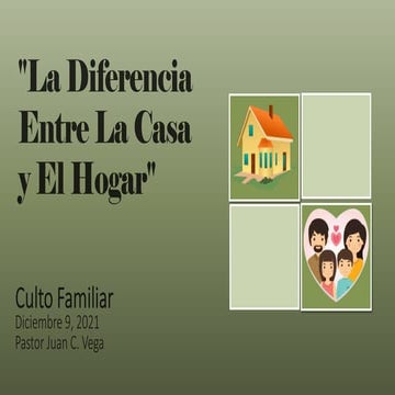 La Diferencia Entre La Casa y El hogar | PDF