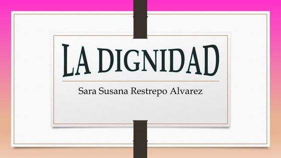 La dignidad | PDF