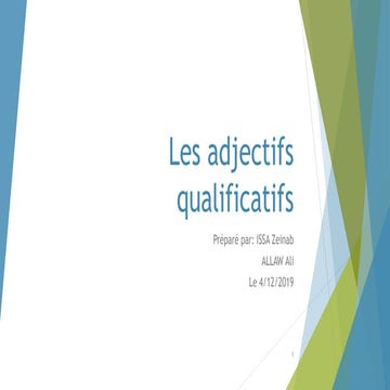 Les adjectifs BAGS/BANGS | PPT