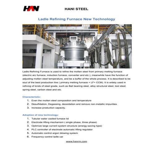 Ladle Refining Furnace New Technology | PDF