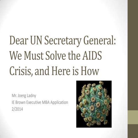 Ladny - dear secretary general - aids | PPT