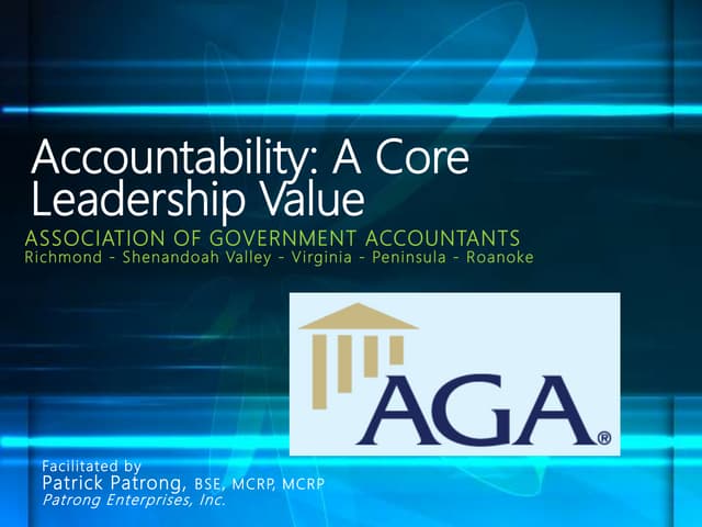 Accountability ≠ responsibility | PDF