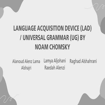 Chomsky LAD and UG | PPTX