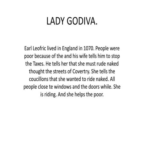 Lady godiva | PPTX