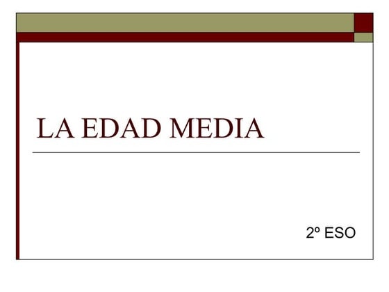 Edad Media | PPT