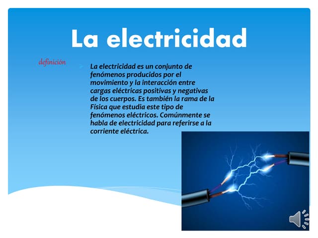 La Electricidad Ppt