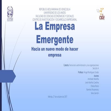 La Empresa Emergente | PPTX