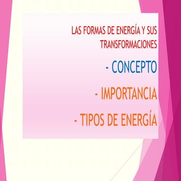 La energia | PPTX