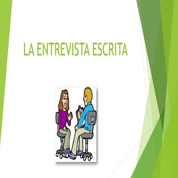 La entrevista escrita | PPTX