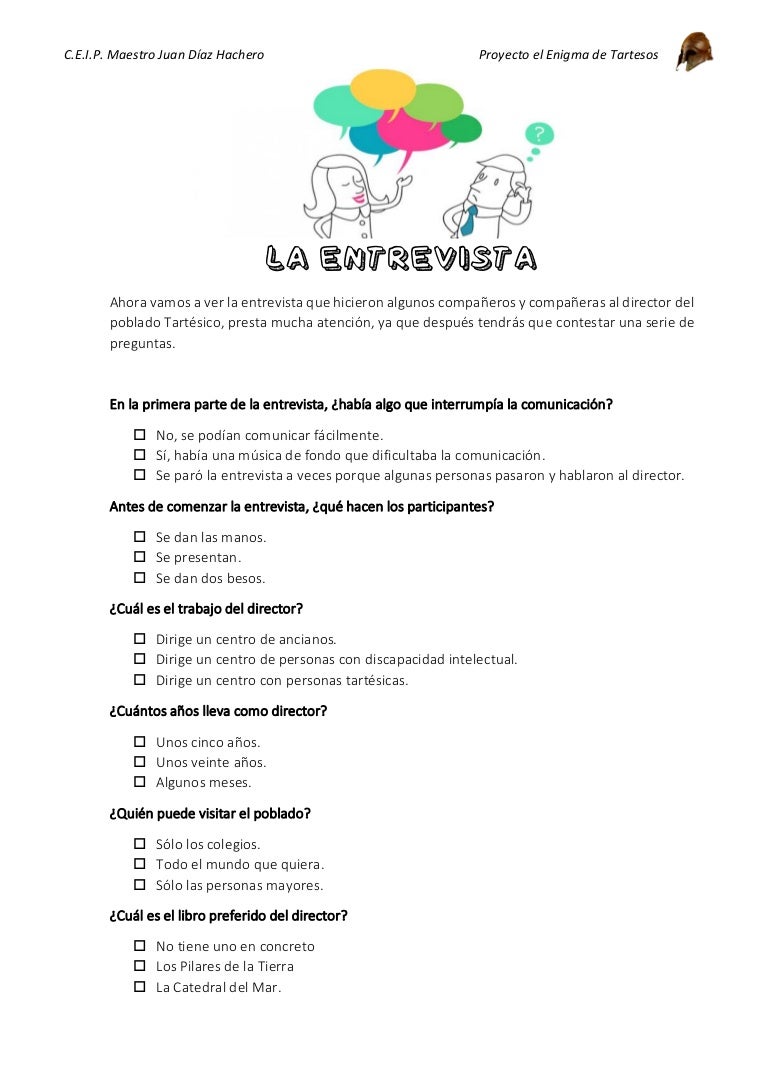 Ejemplo De Una Entrevista