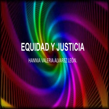 La equidad y justicia | PPTX