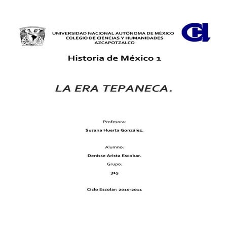 La era tepaneca | DOC