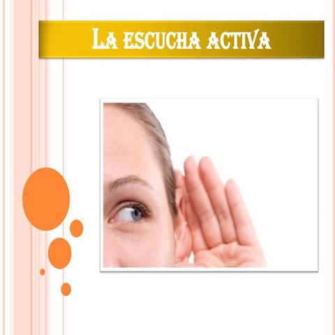 La escucha activa | PPTX