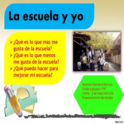 Mi escuela y yo | PPTX
