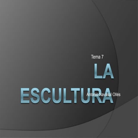 La escultura | PPTX