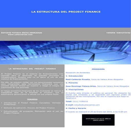 La Estructura Del Project Finance Evento | PDF