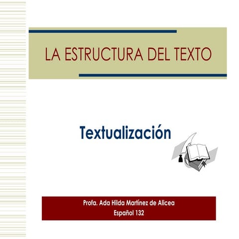 La estructura del texto | PPT