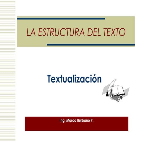 La estructura del texto | PPT
