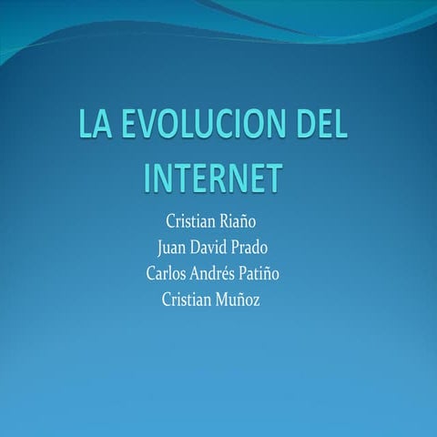 La historia del internet | PPTX