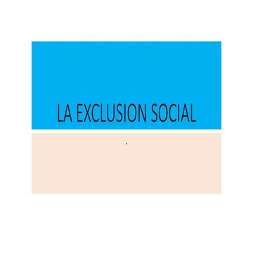 LA POBREZA Y LA EXCLUSION SOCIAL EN EL PERU | PPTX