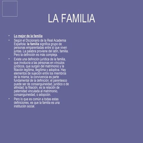 La familia taller | PPT