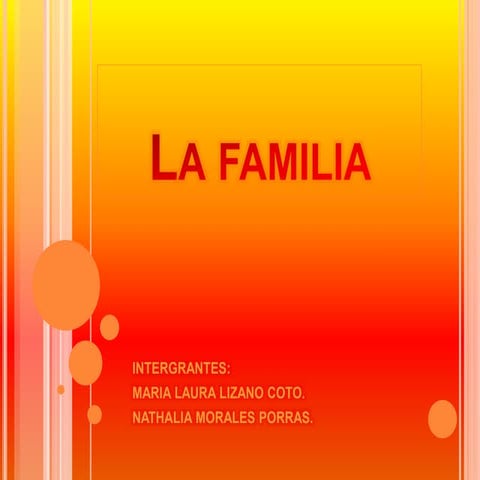 La familia moderna | PPTX