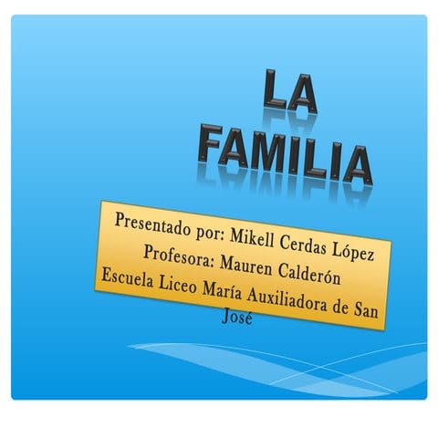 La familia | PPT