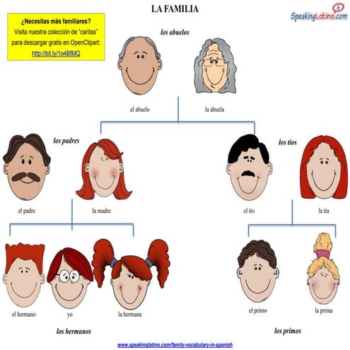 La Familia: Vocabulario Básico en Español | PPTX