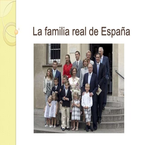 La familia real española | PPTX