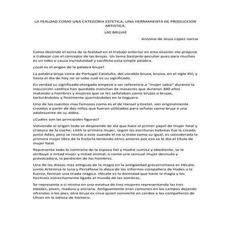 La fealdad como una categoria estetica | PDF