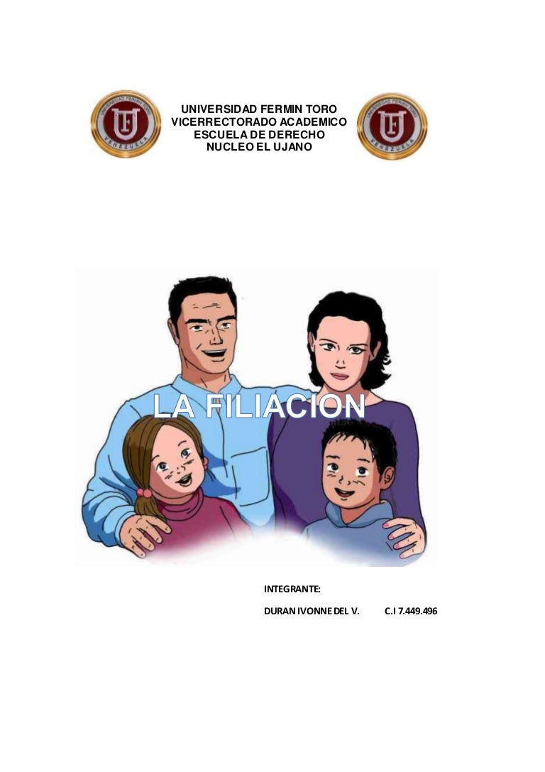 La Filiacion Derecho Civil Familia